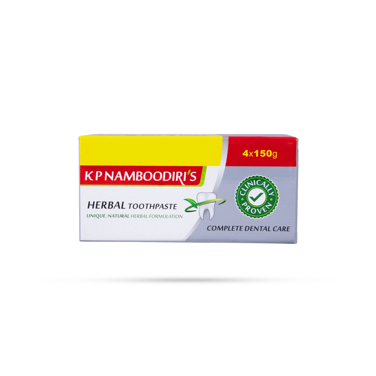 Herbal Toothpaste - 4 x 150 Gms | KP Namboodiris/ Toothpaste for White
