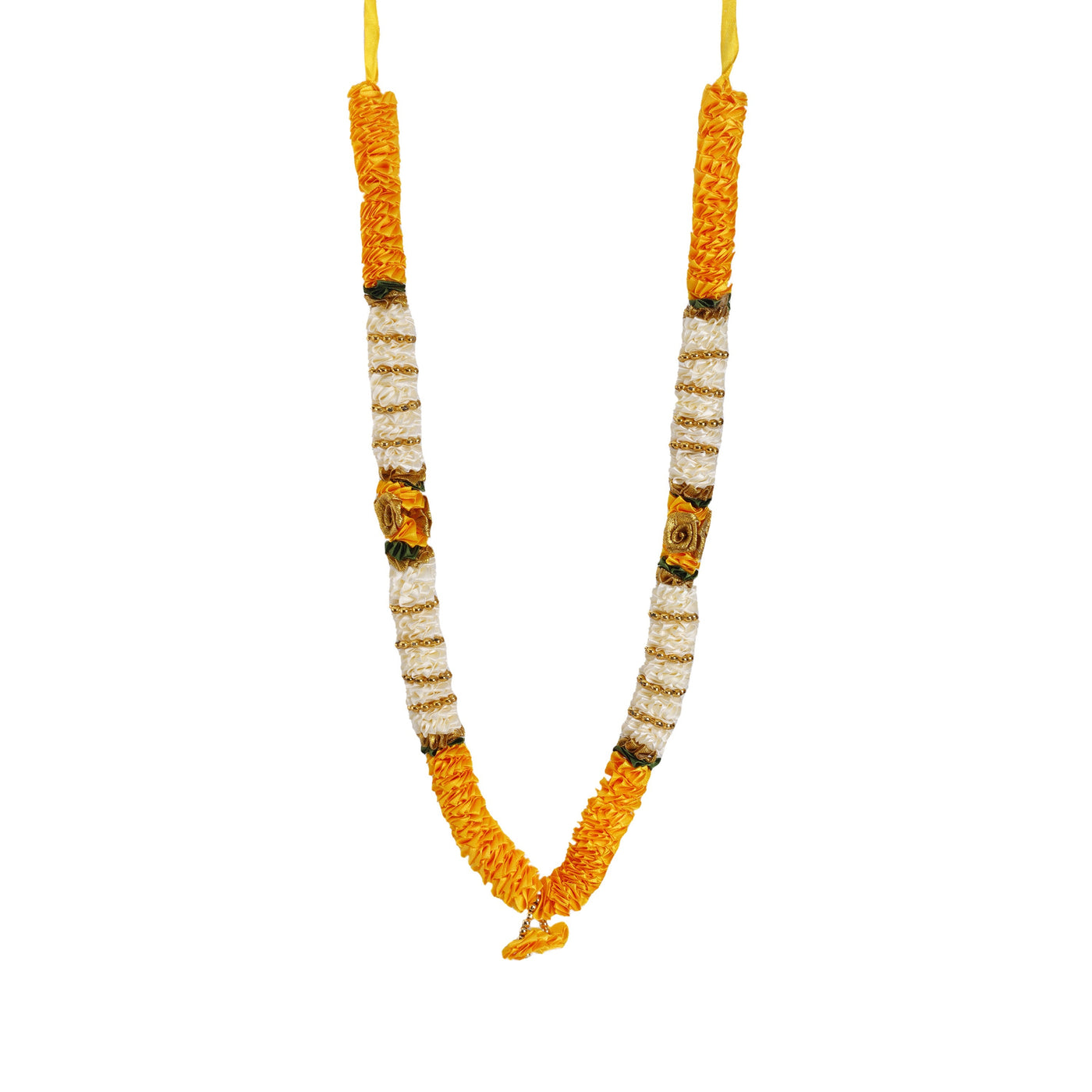 Giri - Satin Cloth Mala | Artificial Flowers Mala | Ribbon Garland