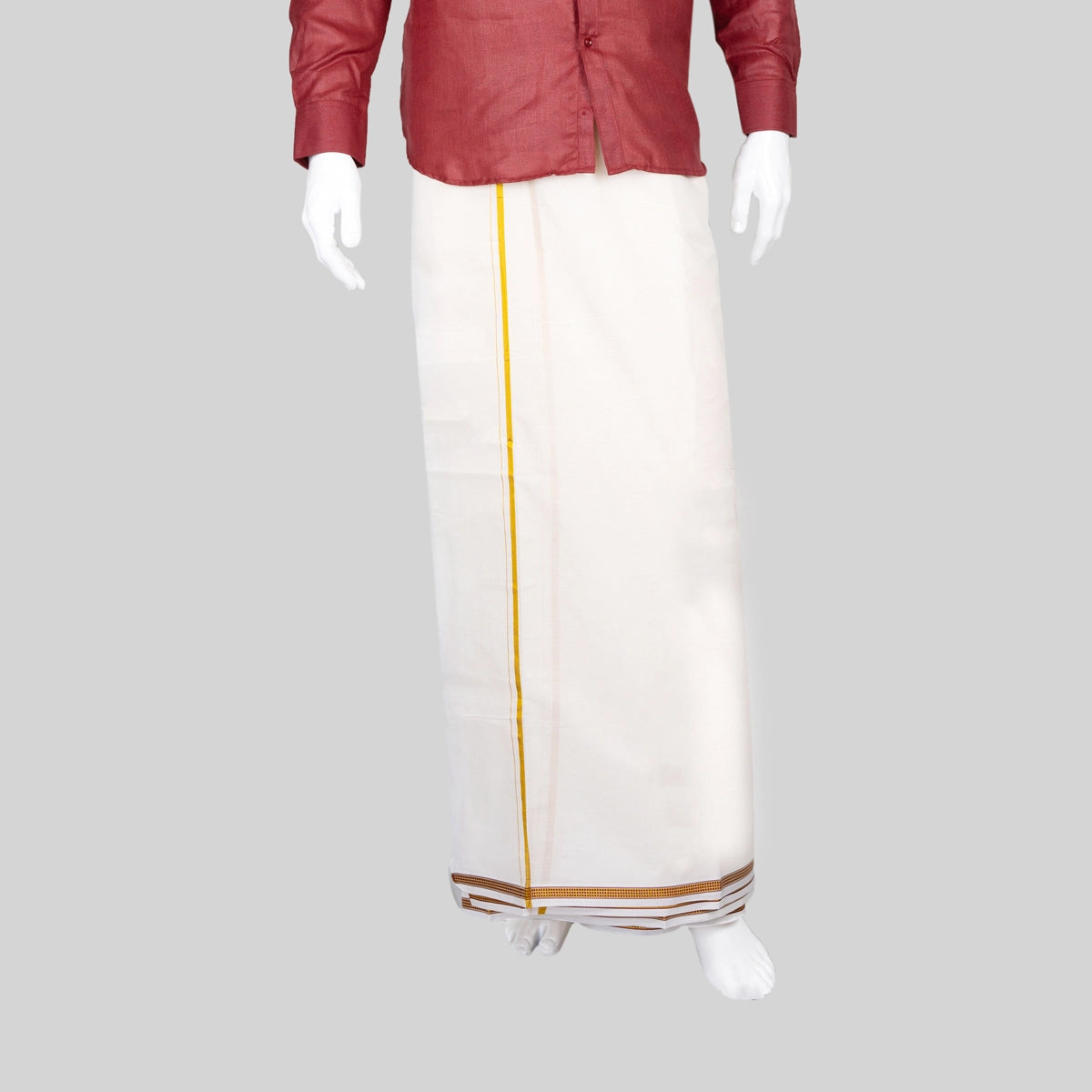 Giri - White Veshti | Traditional Dress | Dhoti