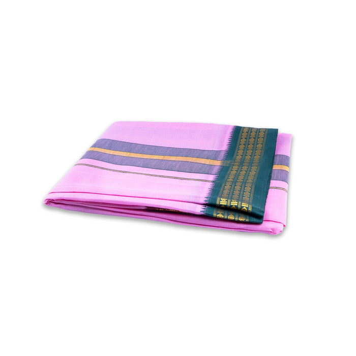 Giri - Pink Dhoti | Mens Veshti | Puja Dhoti