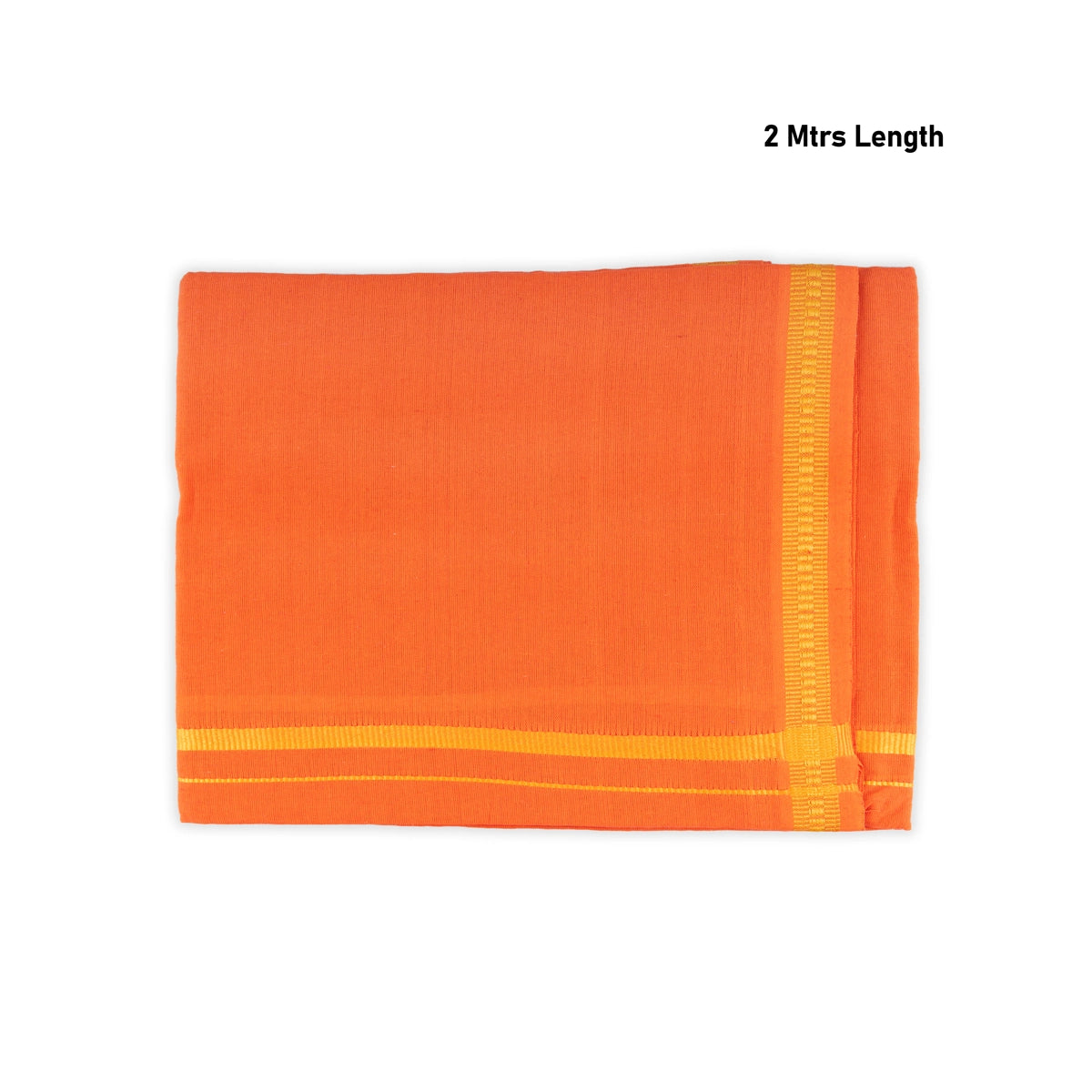 Veshti - 2 Mtrs | Orange Colour Vesti/ LS Pentex Border Dhoti for Men ...