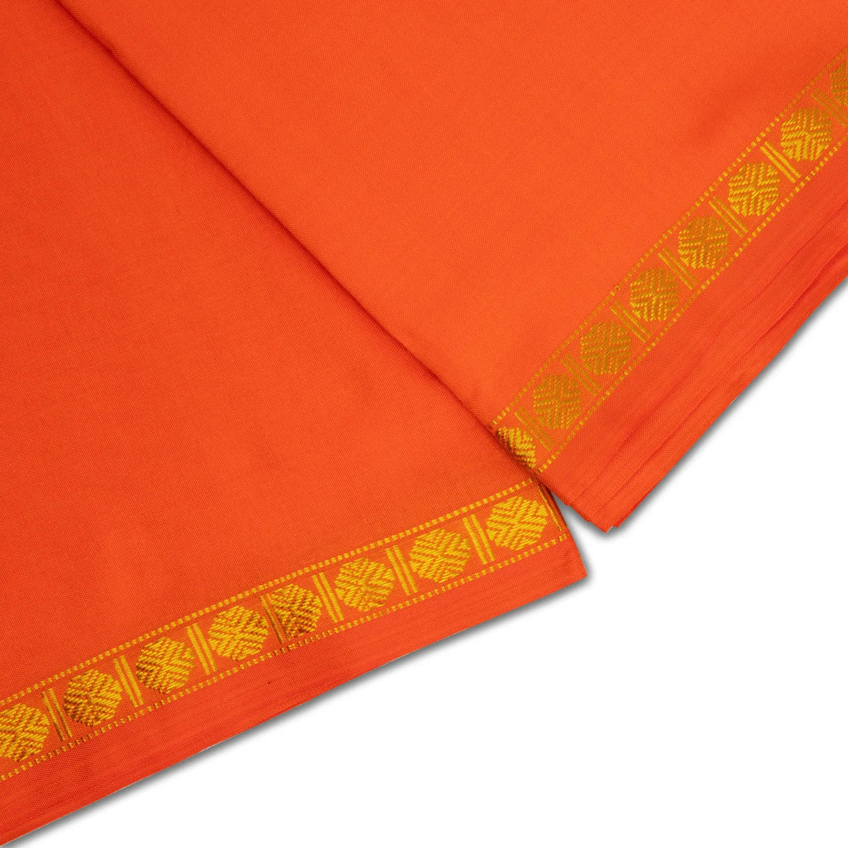Giri - Orange Vesti | Silk Veshti | Traditional Dress