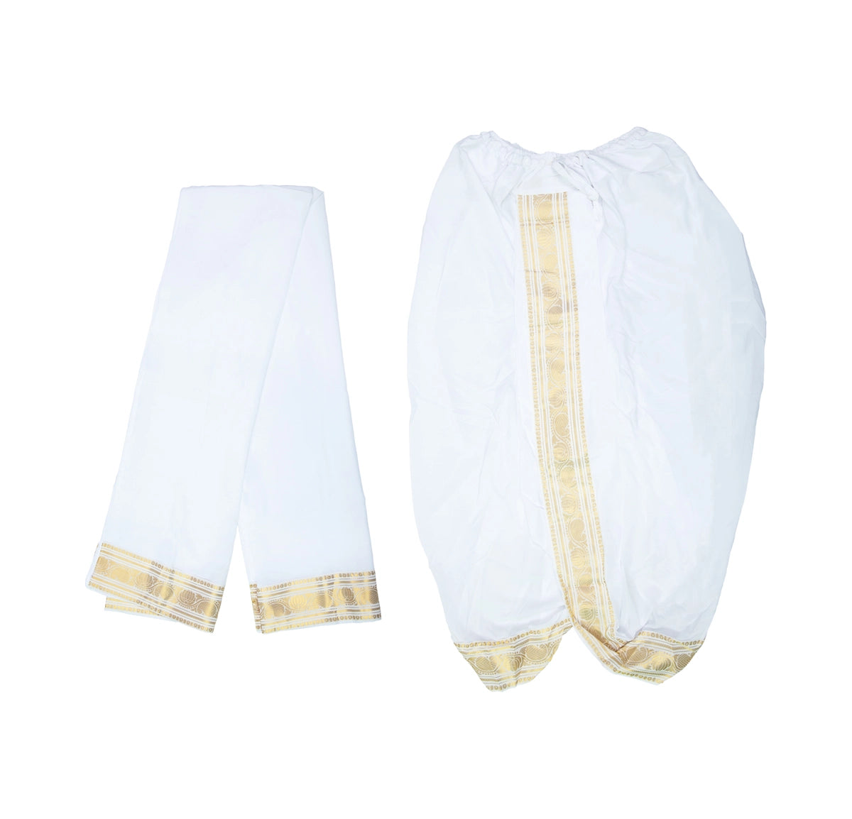 Giri - Panchakacham With Angavastram | White Dhoti | Deity Angavastram