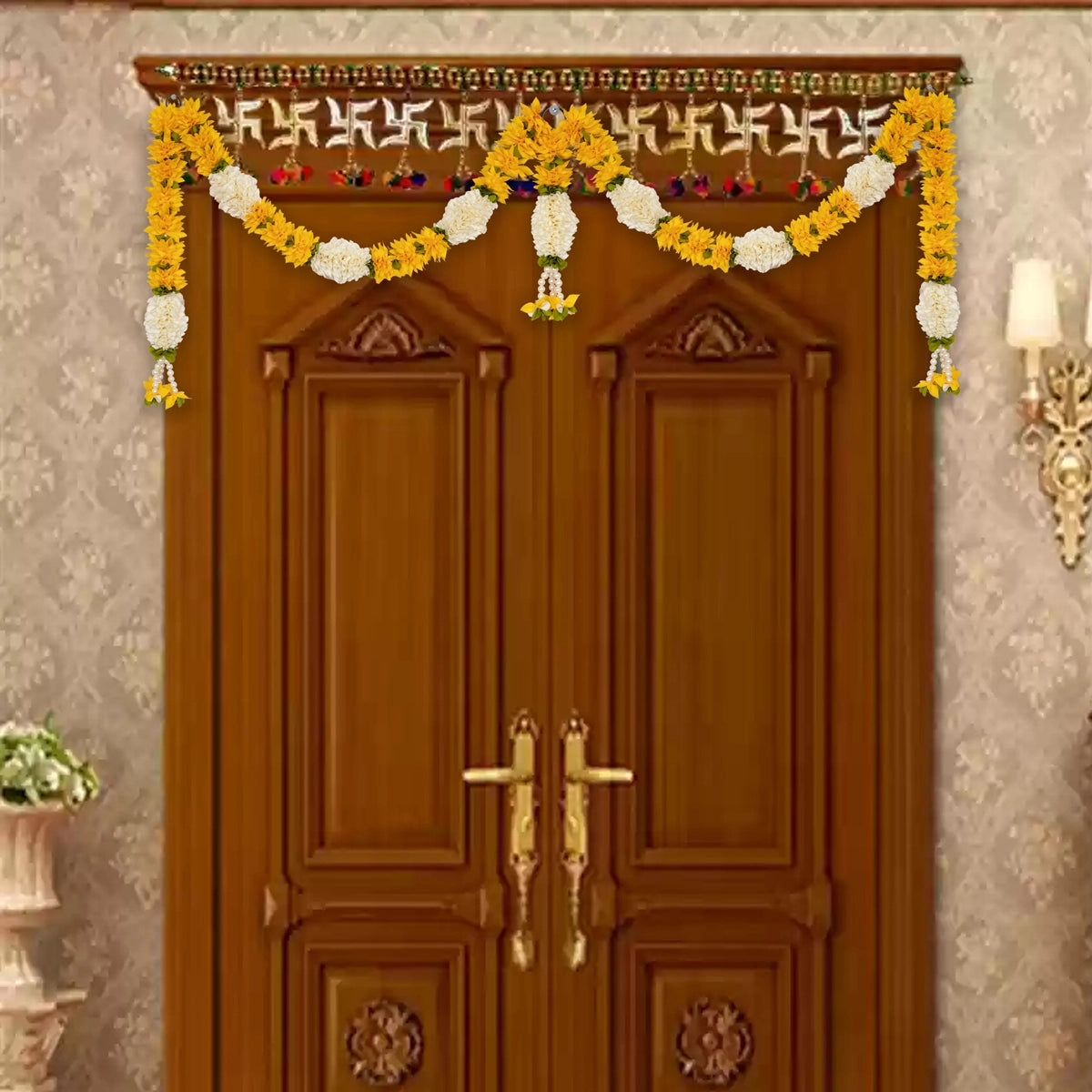 Giri - Toran For Main Door | Flower Toran | Toran Decoration