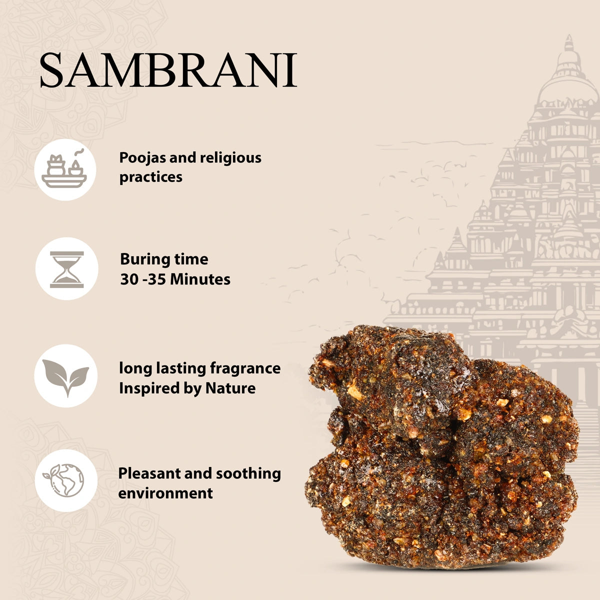 Giri - Sambrani Katti 50Gms | Original Sambrani | Dhoop For Pooja