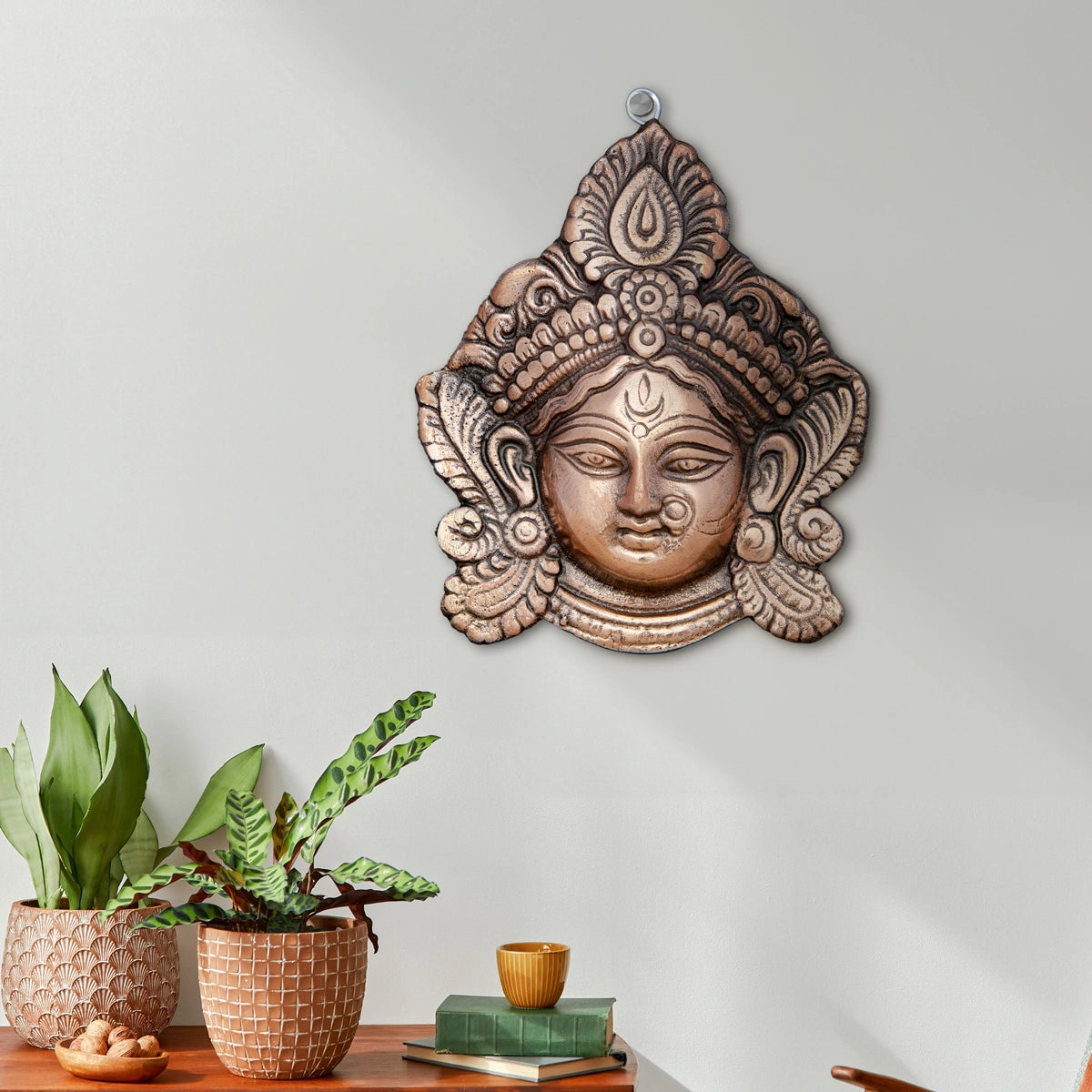 Giri - Durga Face Idol | Goddess Durga Face | Durga Face Wall Hanging