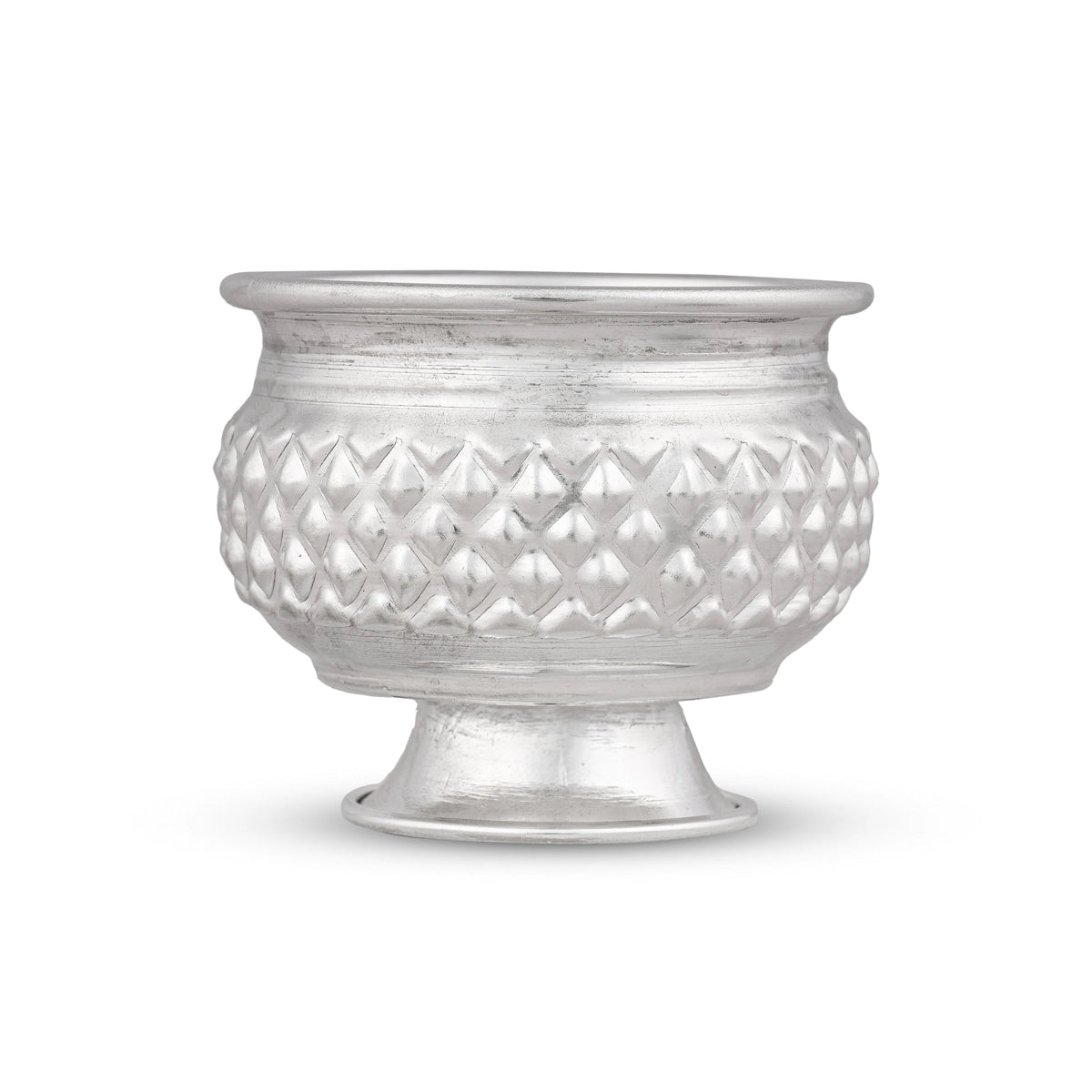 Giri - Chandan Bowl | German Silver Kumkum Bharani | Pooja Cup