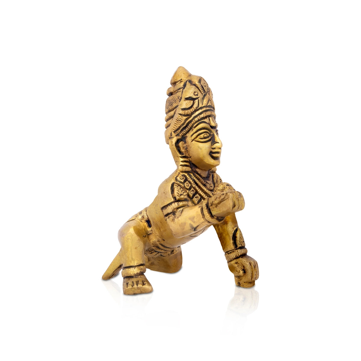 Giri - Brass Krishna Statue | Krishna Idol Brass | Crawling Krishnar