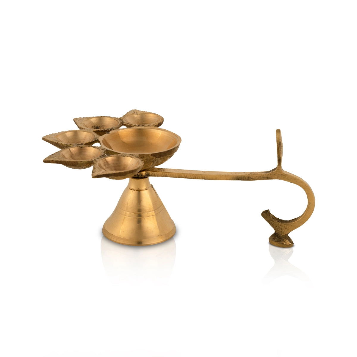 Giri - Aarti Diya With Handle | Brass Aarti | Pooja Aarti