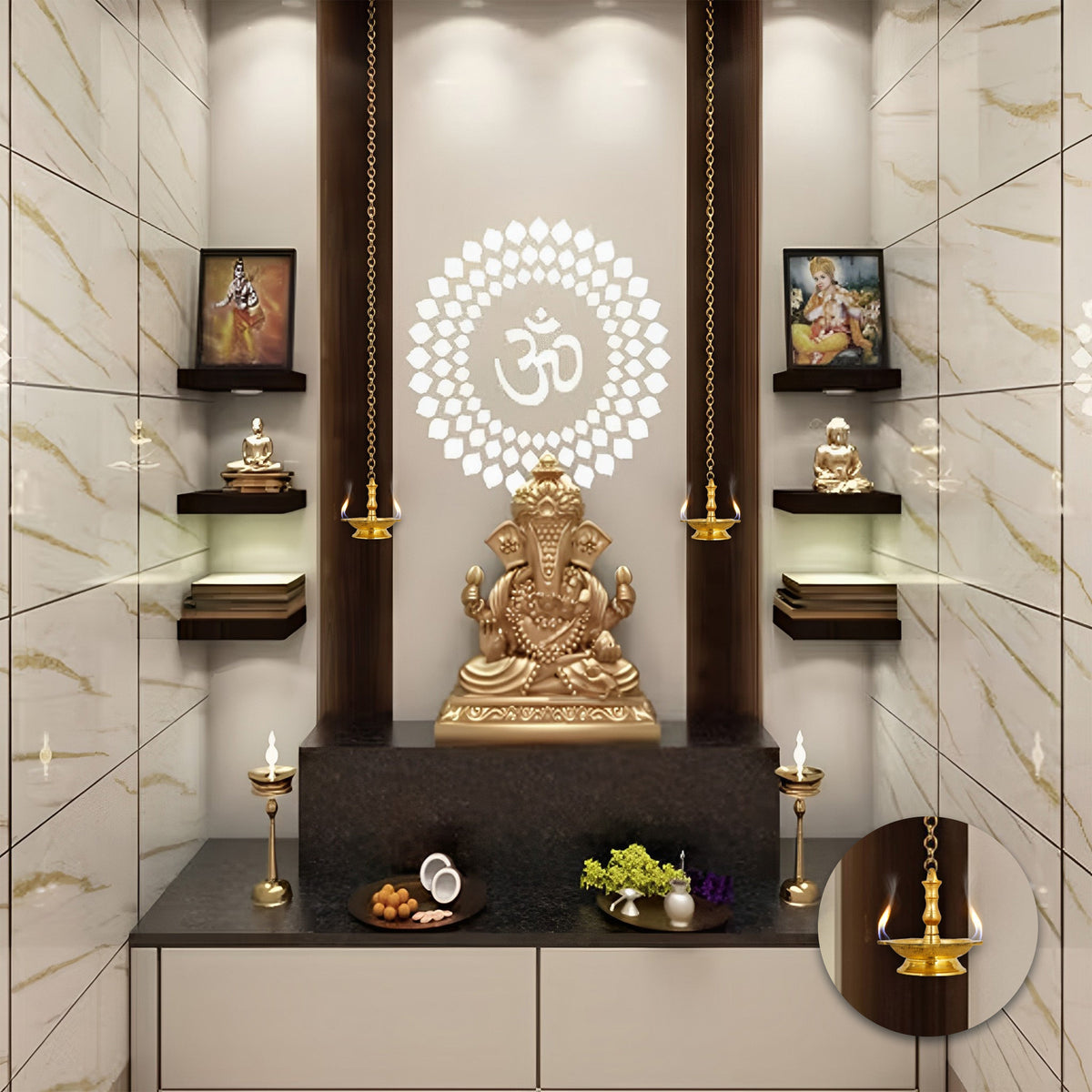 Giri - Brass Lamp | Hanging Latkan | Traditional Diya — Giri Trading ...