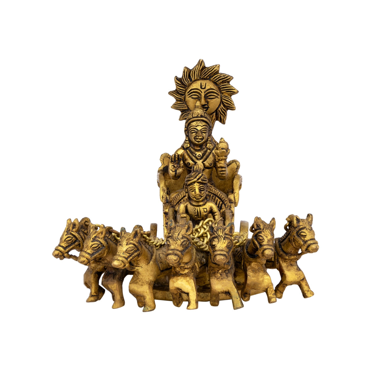 Giri - Surya Radham Statue | Home Decor Statue | Brass Statue
