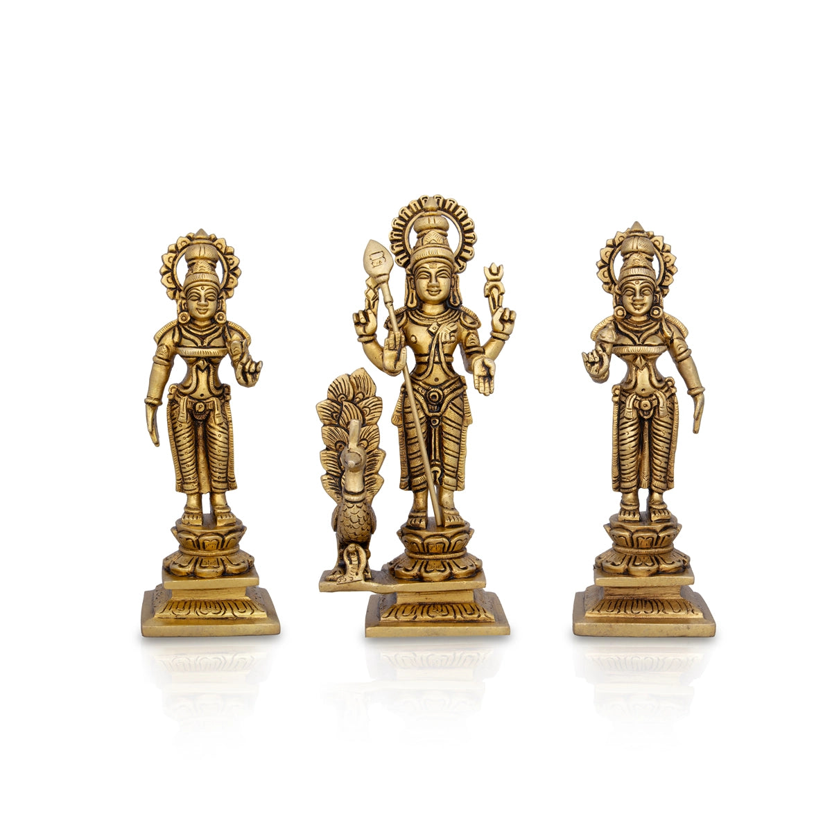 Giri - Murugan Valli Deivanai Set | Lord Murugan Idol | Decorative Idol ...