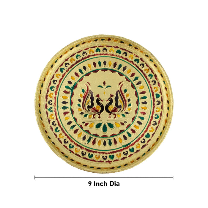 Giri - Meenakari Plate | Puja Plate | Decorative Plate — Giri Trading ...