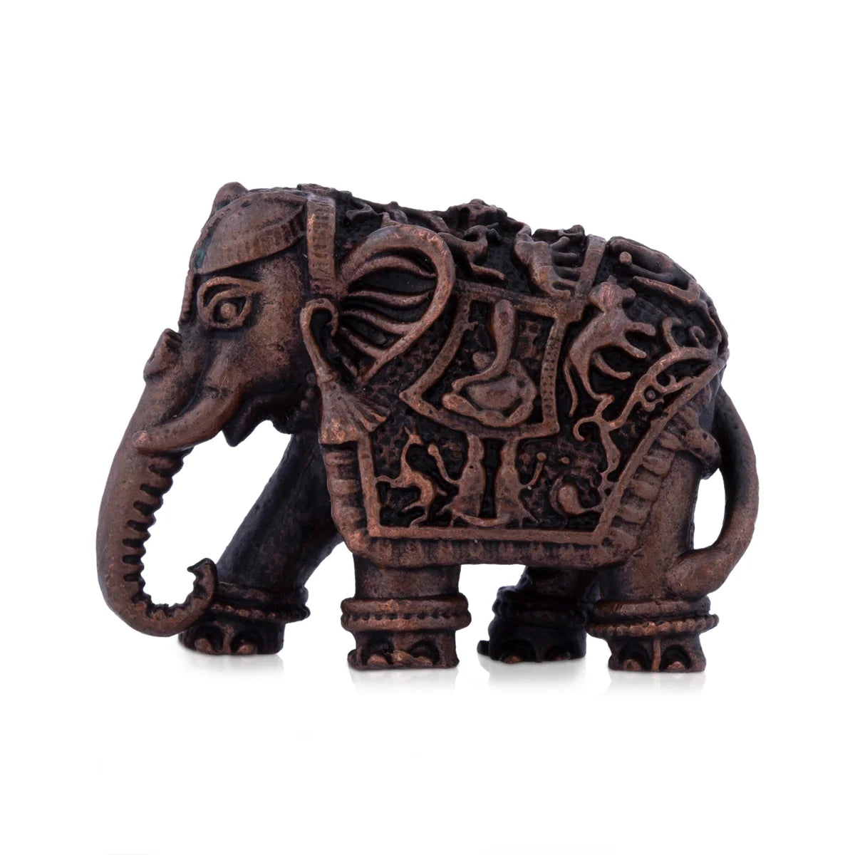 Giri - Copper Elephant Statue | Elephant Sculpture | Elephant Idol ...