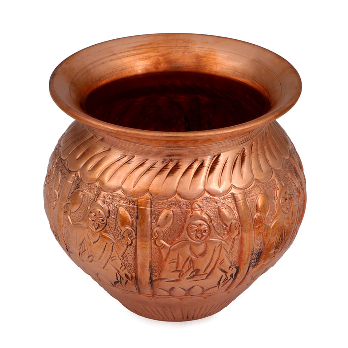 Copper Lota - 4 Inches | Ashtalakshmi Chombu/ Copper Kalash for Pooja ...