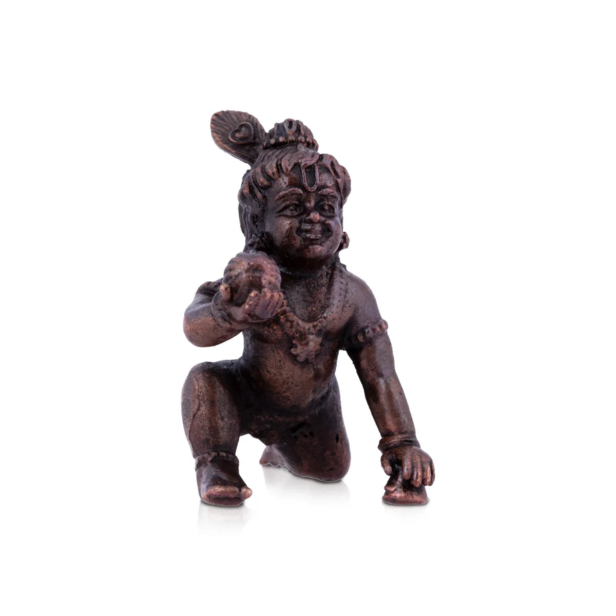 Giri - Krishna Statue | Crawling Krishna | Copper God Statue