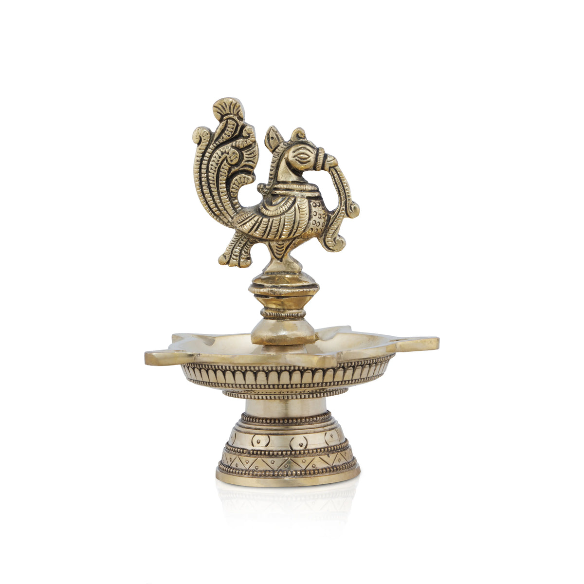 Giri - Brass Peacock Diya | Peacock Diya Stand | Pooja Diya — Giri ...