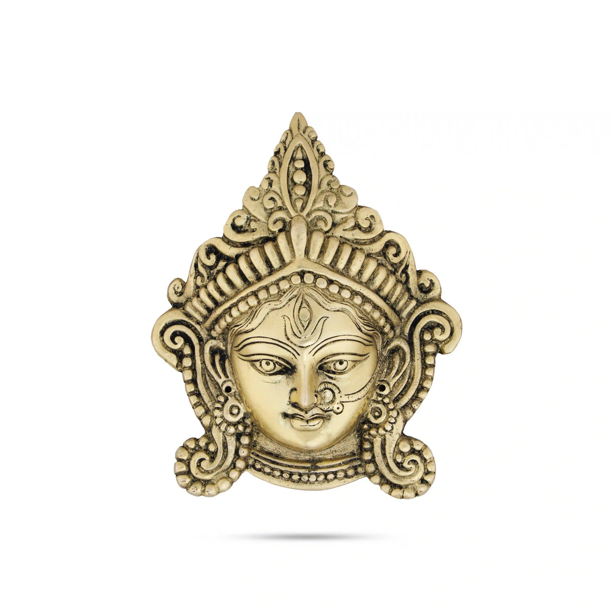 Giri - Brass Amman Face | Amman Face Wall Hanging | Brass Ammavari Face
