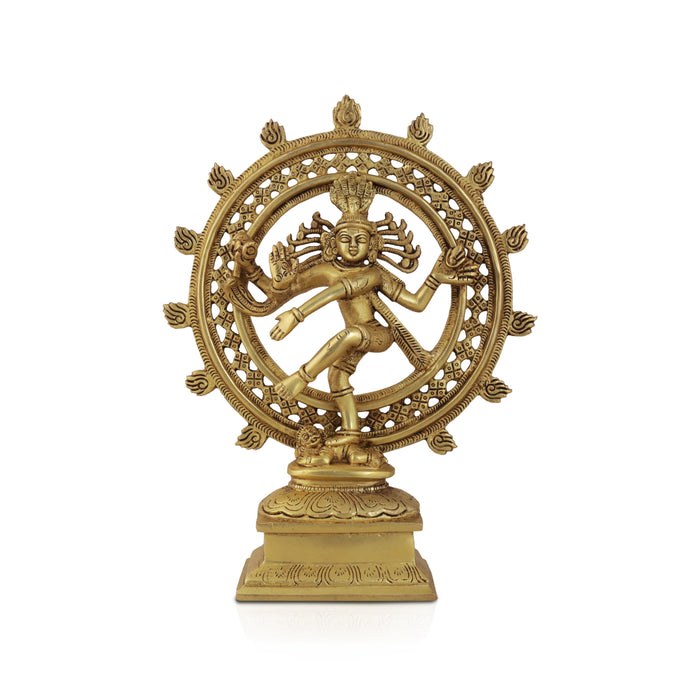 Natraj Double Frame - 12 x 9 Inches | Antique Brass Statue/ Nataraj Mu ...