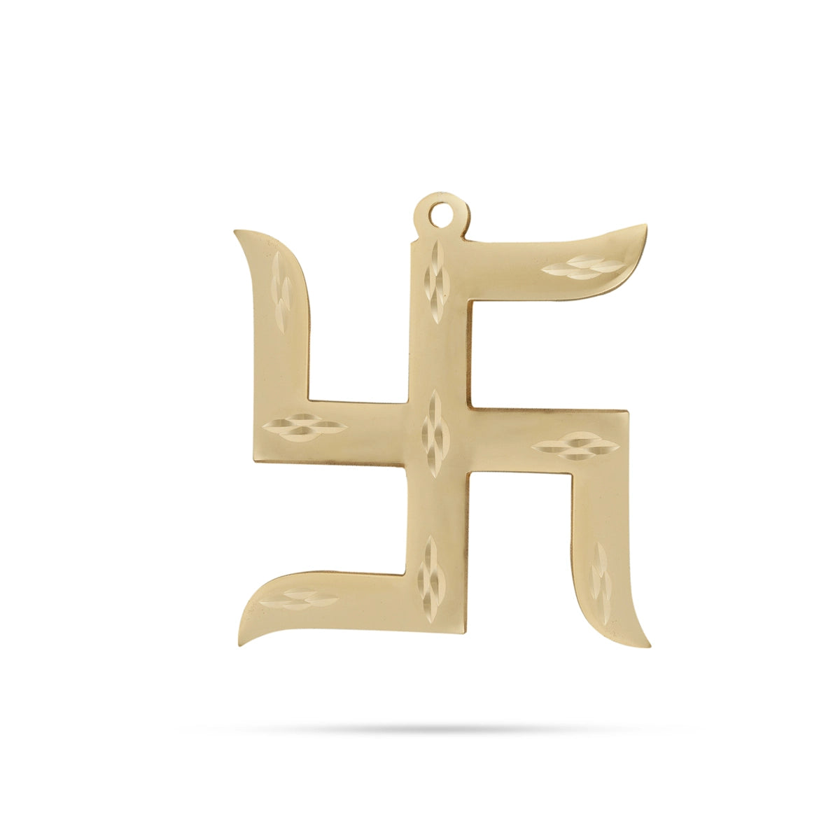 Giri - Swastik Wall Hanging - Brass | Brass Idols