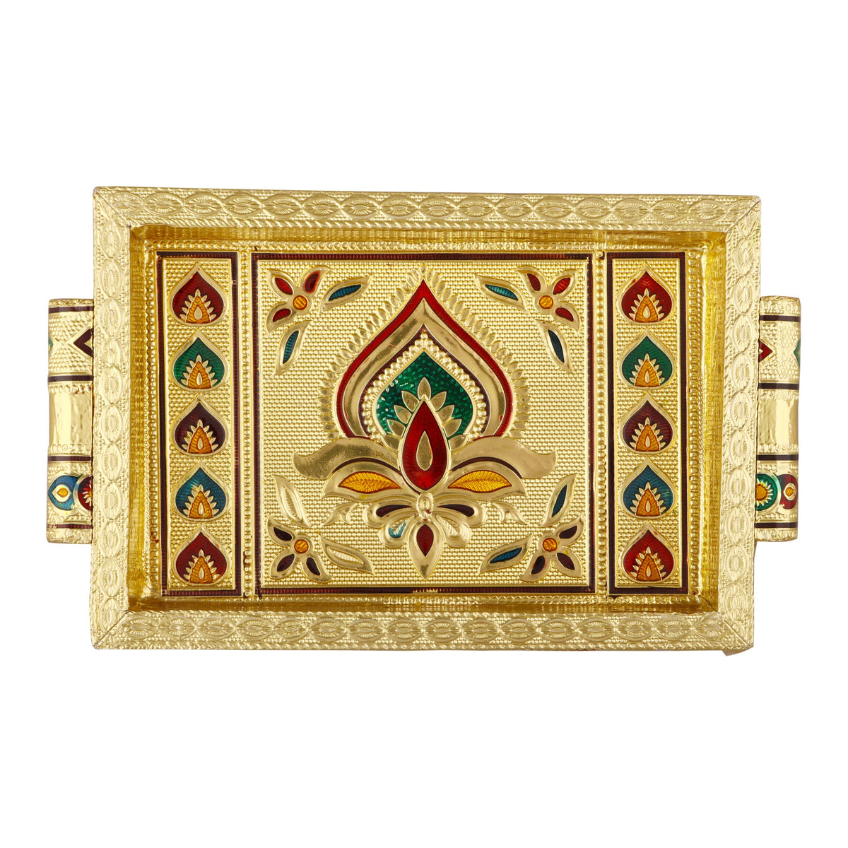 Giri - Meenakari Tray | Decorative Tray | Rectangular Tray