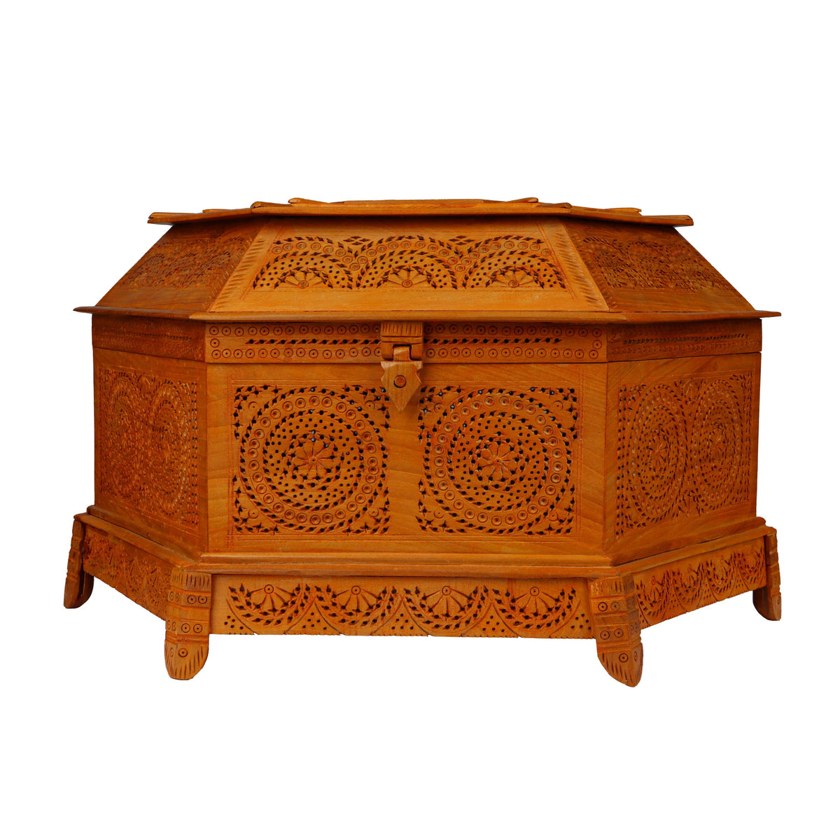 Wooden Box - Hexagon | Wooden Jewel Box/ Jali Box/ Jewelry Box for Wom ...