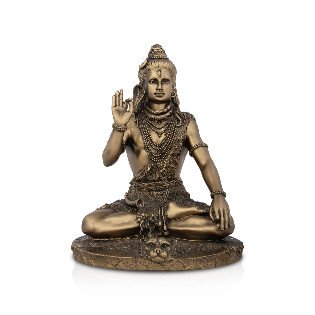 Giri - Shivan Sitting Statue | Lord Shiva Idol | Brass Shiv Murti ...