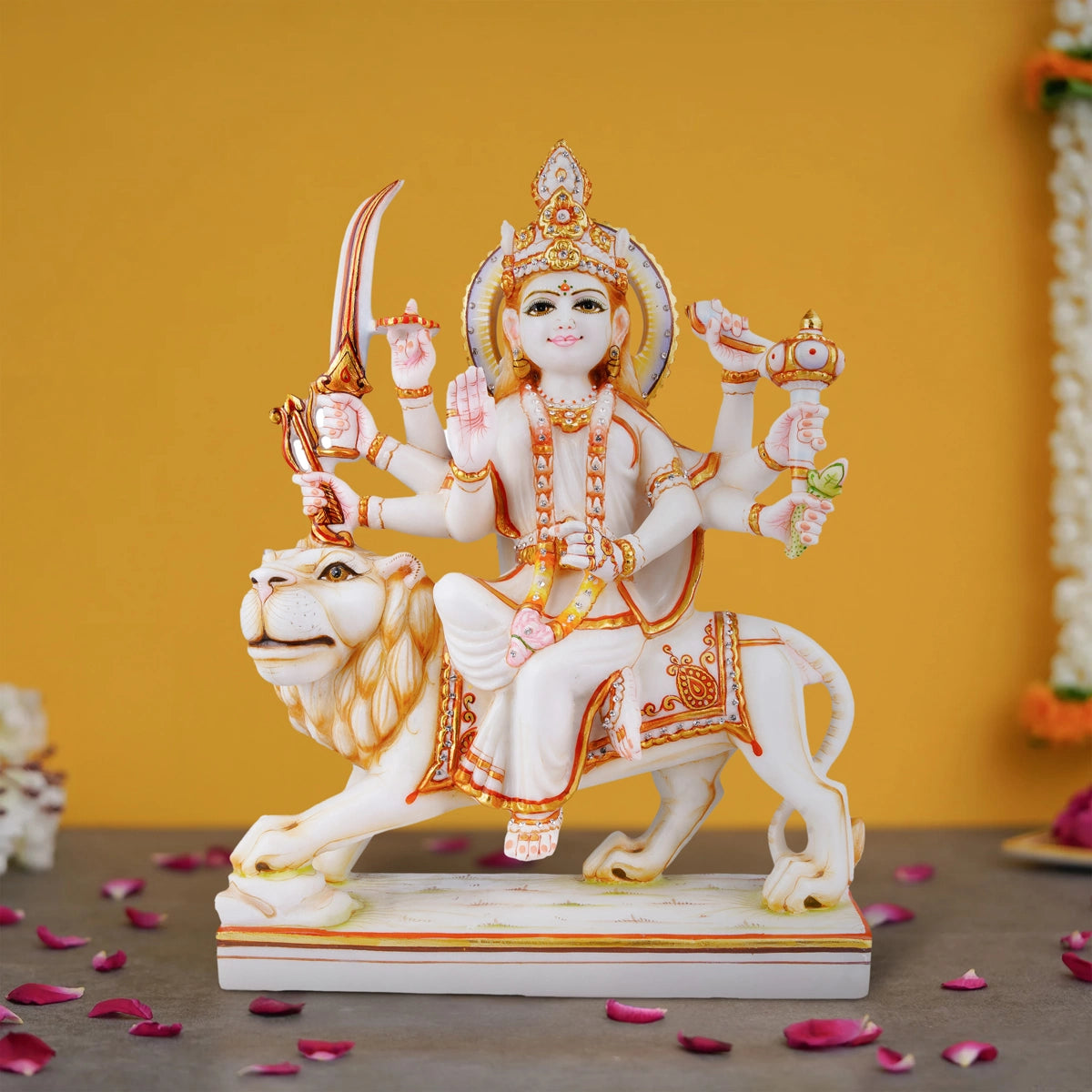 Giri - Durga Marble Statue | Durga Maa Murti | Idol of Durga