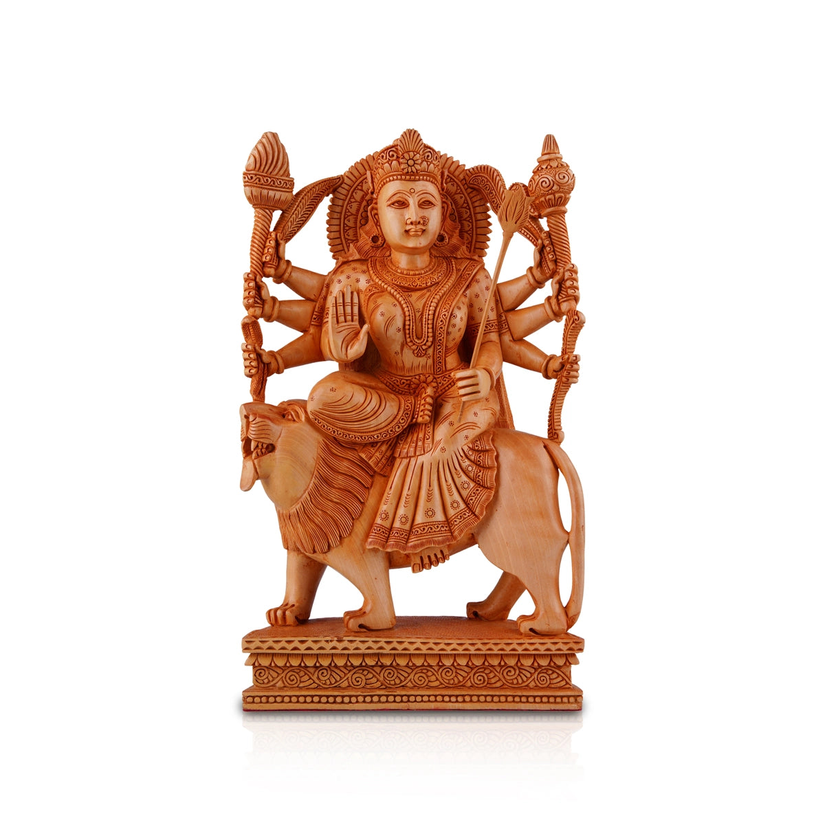 Giri - Wooden Durga Statue | Durga Idol | Wooden Durga Murti — Giri ...