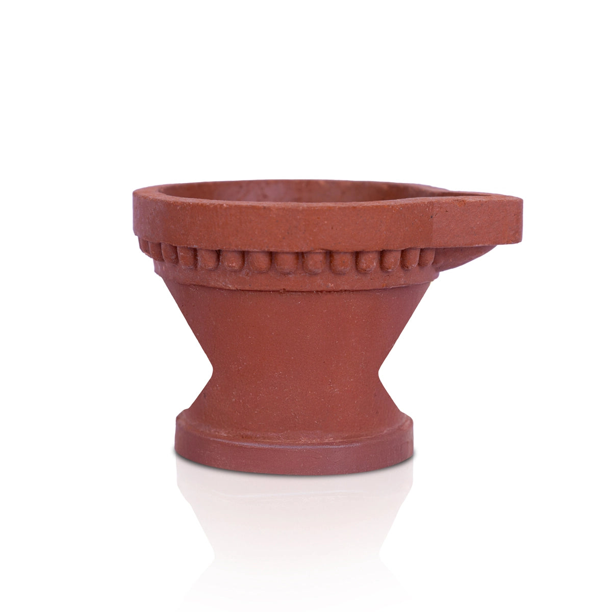 Giri - Terracotta Diya | Brass Diya For Pooja | Agal Vilakku