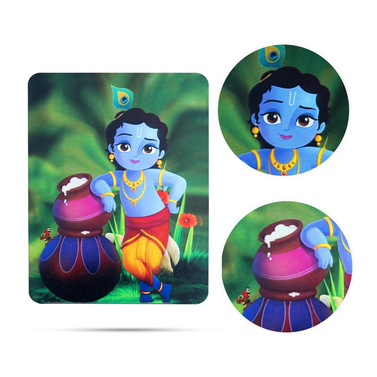 Giri - Krishna with Butter Pot | Fridge Magnet | Magnet Photo