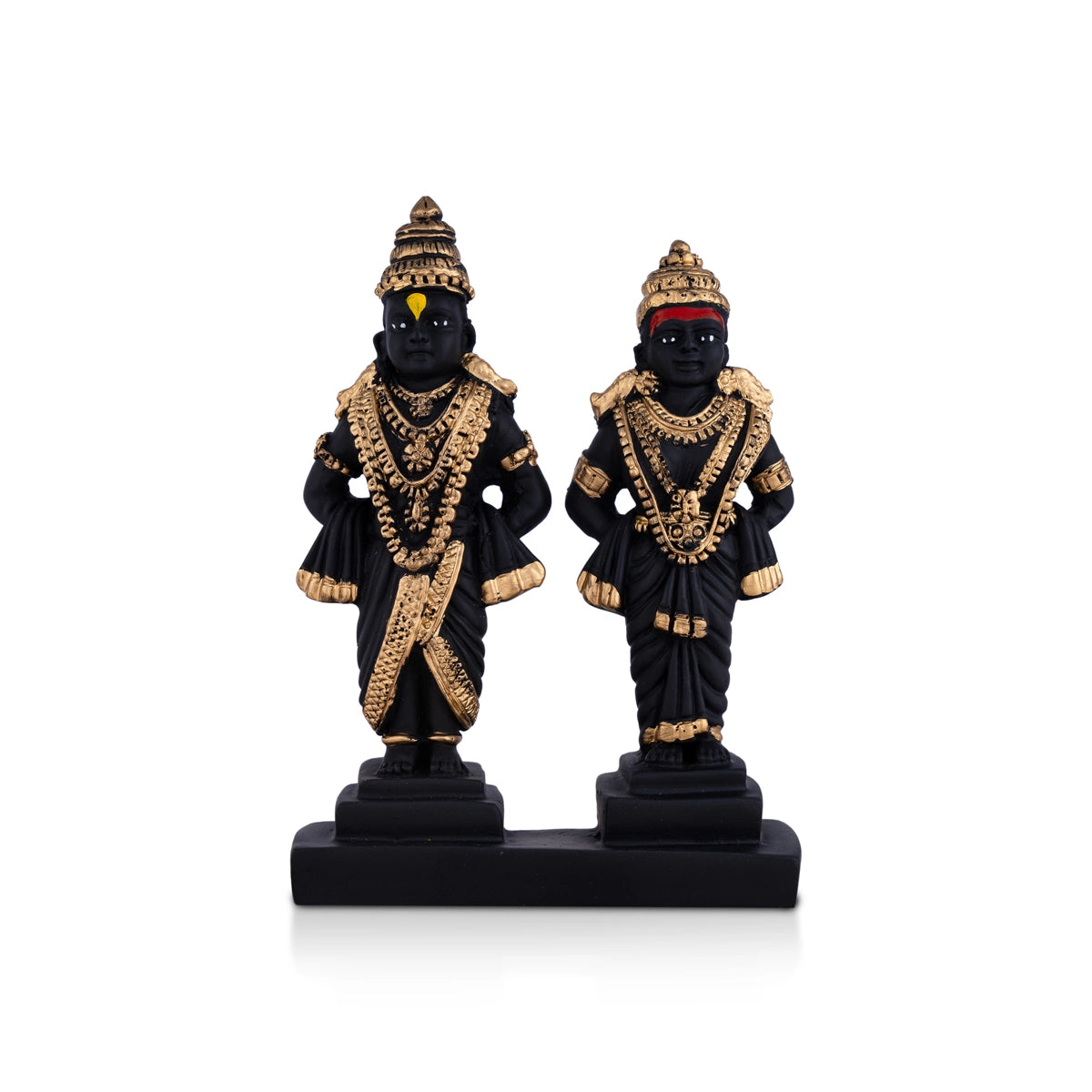 Giri - Panduranga Rakhumai Statue | Vitthal Rukmini Murti | Black ...