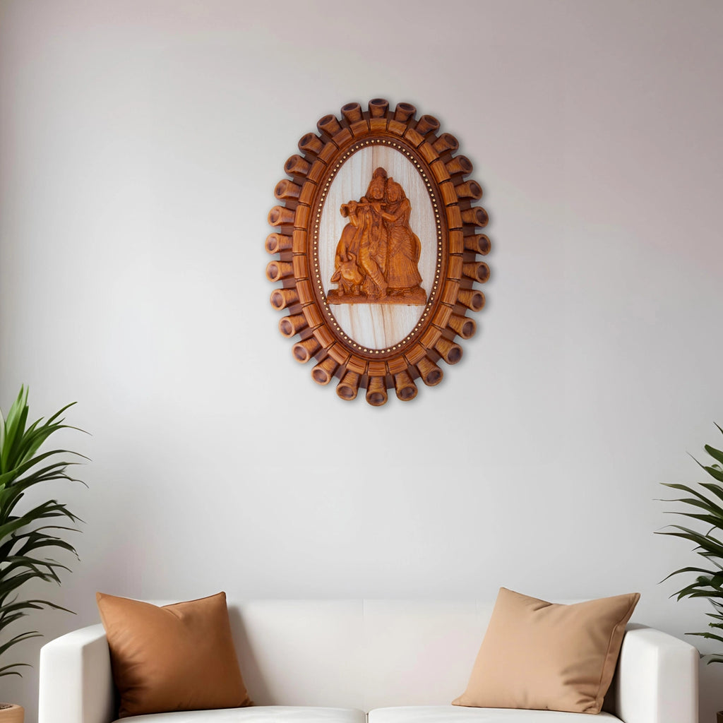 Radha Krishna Photo Frame - 14 x 10 Inches | Plastic Picture Frame/ Wo ...