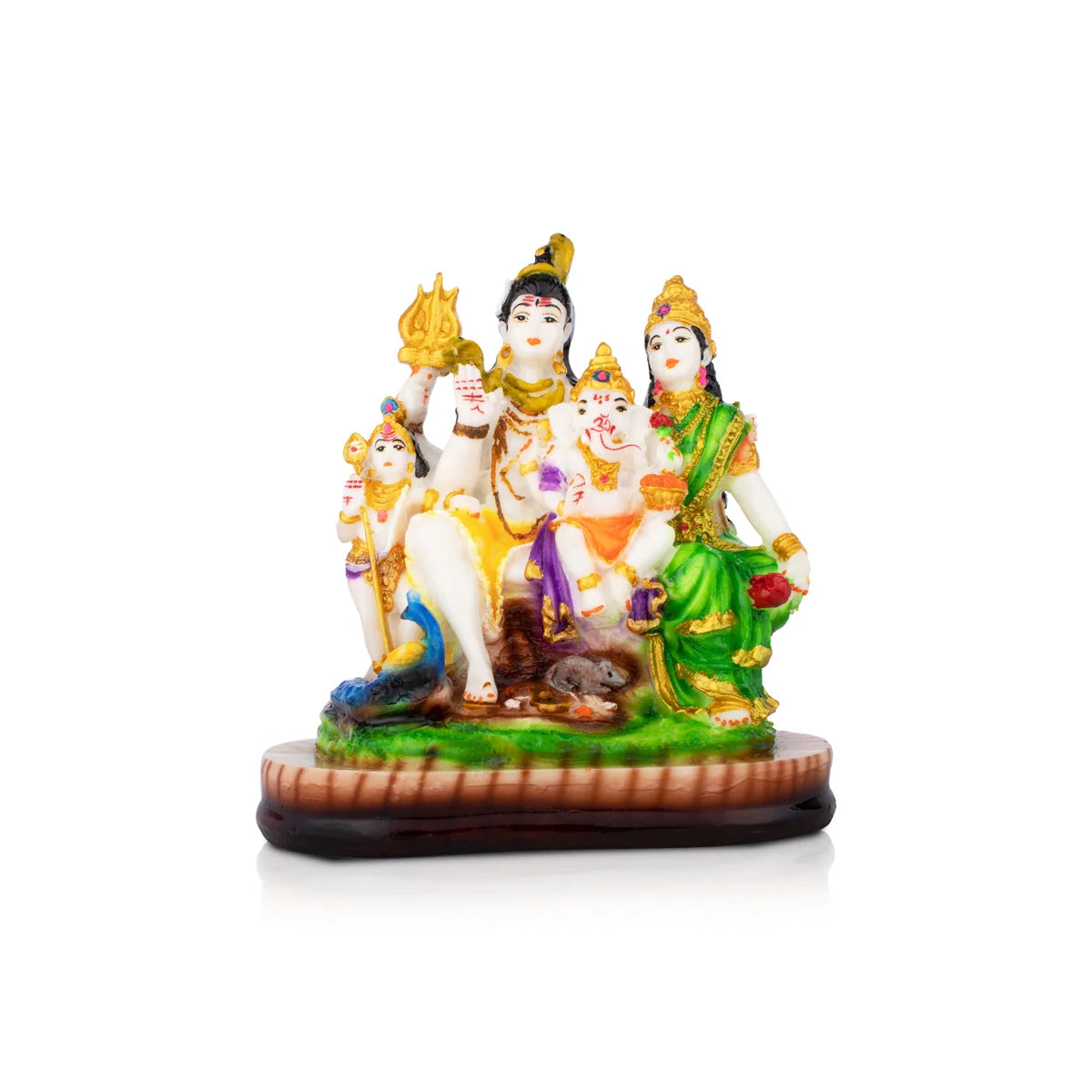 Giri - Shiva Family Statue | Family of Lord Shiva | Brass Shiva Family