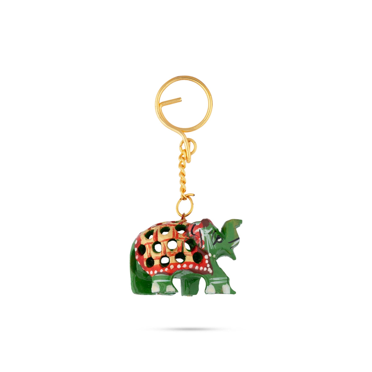 Giri - Wooden Elephant Keyring | Colorful Elephant Keychains