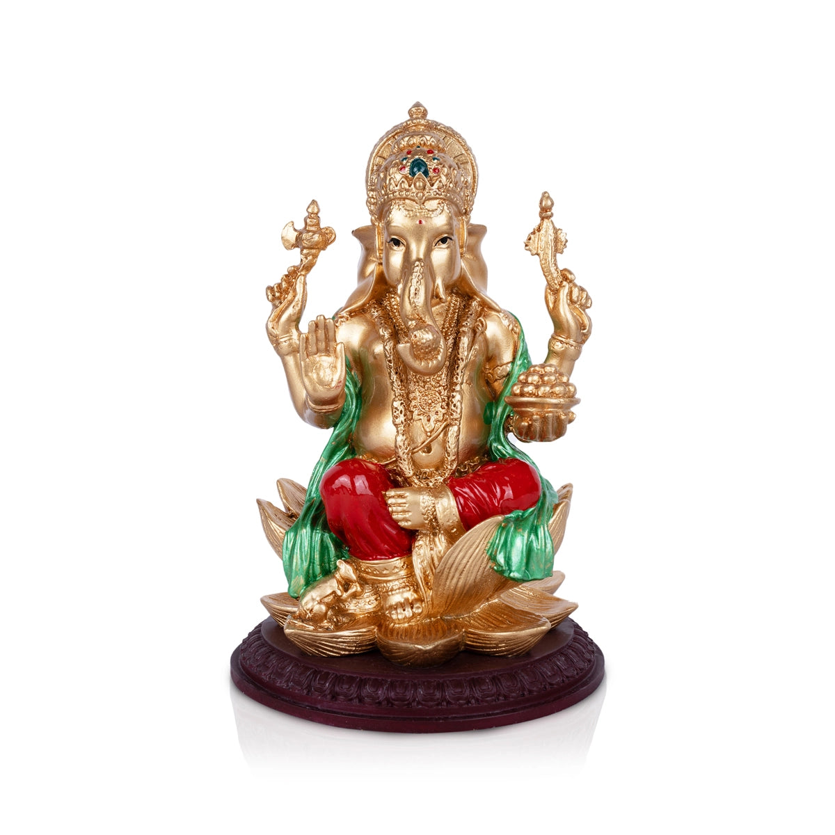 Giri - Ganesha Sitting On Lotus Statue | Lord Ganesh Idol | Ganesha ...