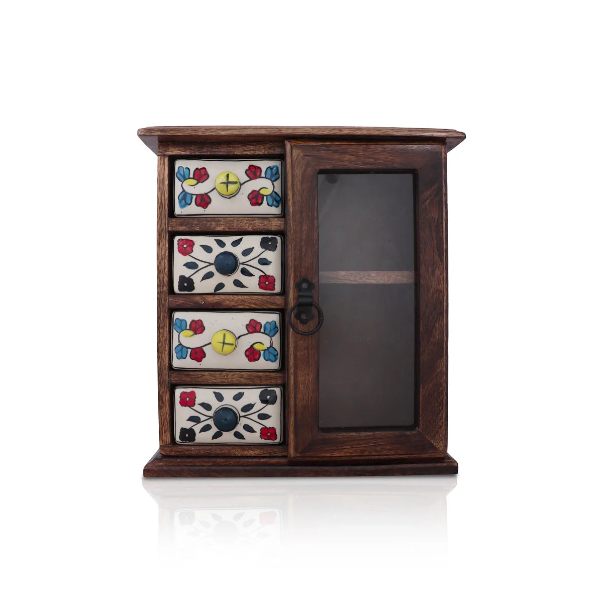 Giri - Mini Almirah | 4 Drawer 1 Door Cabinet | Mini Ceramic Drawers ...