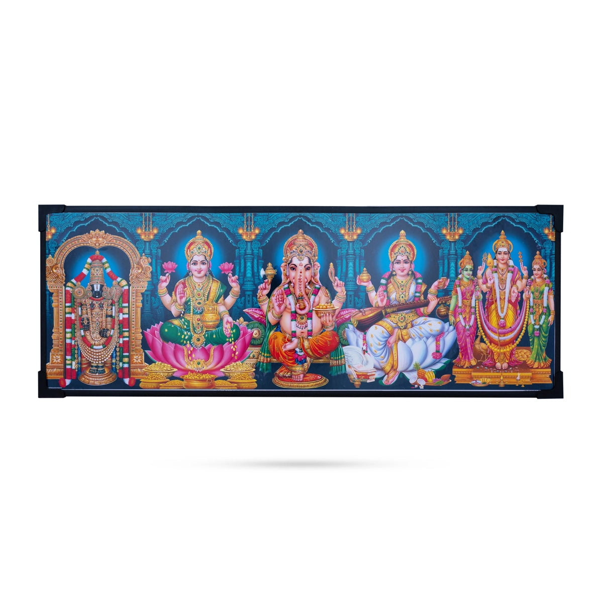 Giri - 5 God in One Frame | Hindu God Photo Frame | Pooja Return Gifts ...