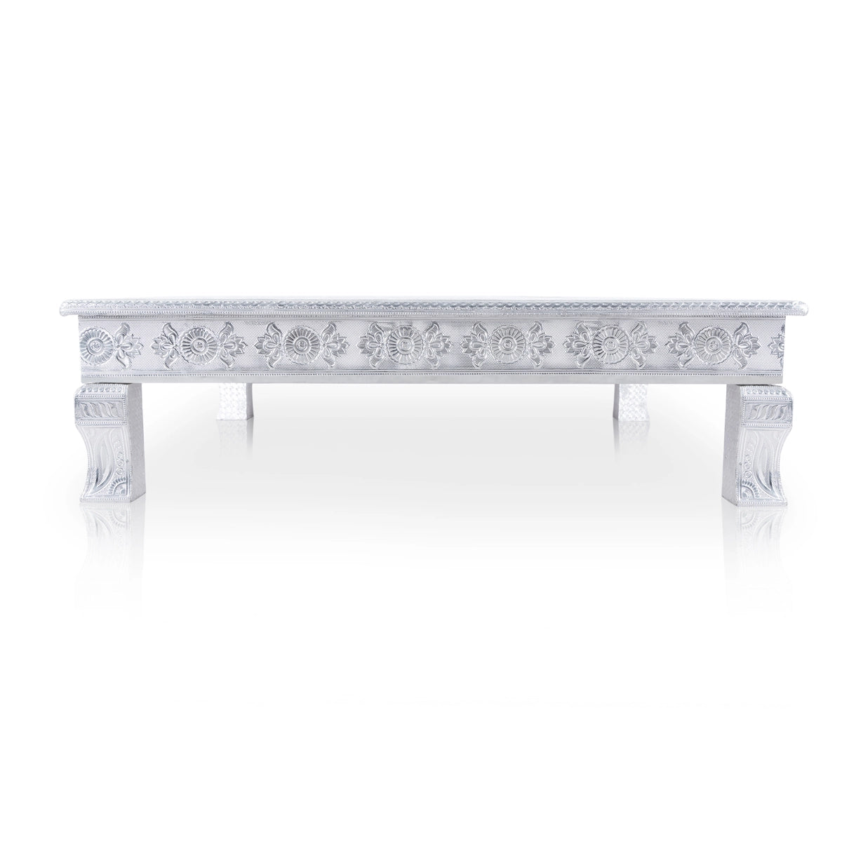 Giri - Silver Bajot | Silver Stool For Pooja | Pooja Chowki