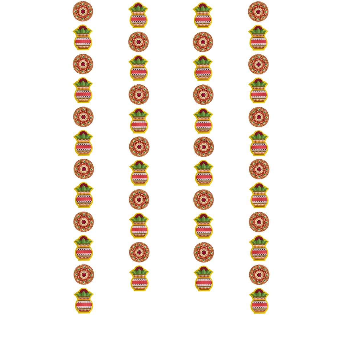 Giri - Mini Kalash Paper Frill Wall Hanging | Wall Paper Hanging