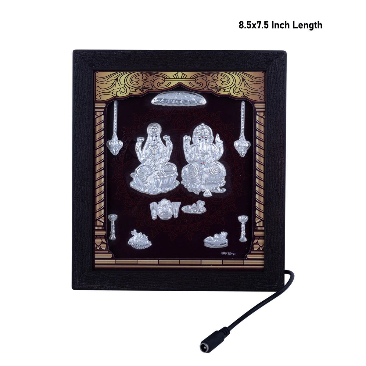 Giri - Ganesha Lakshmi Silver Photo Frame | LED Photo Frame — Giri ...