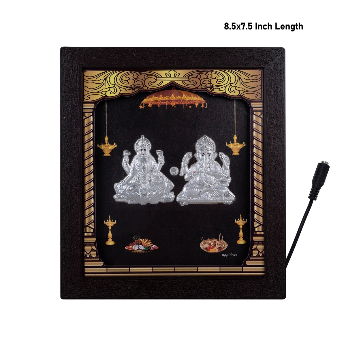 Giri - Ganesha Lakshmi Photo | LED God Photo Frame | Silver Frame ...