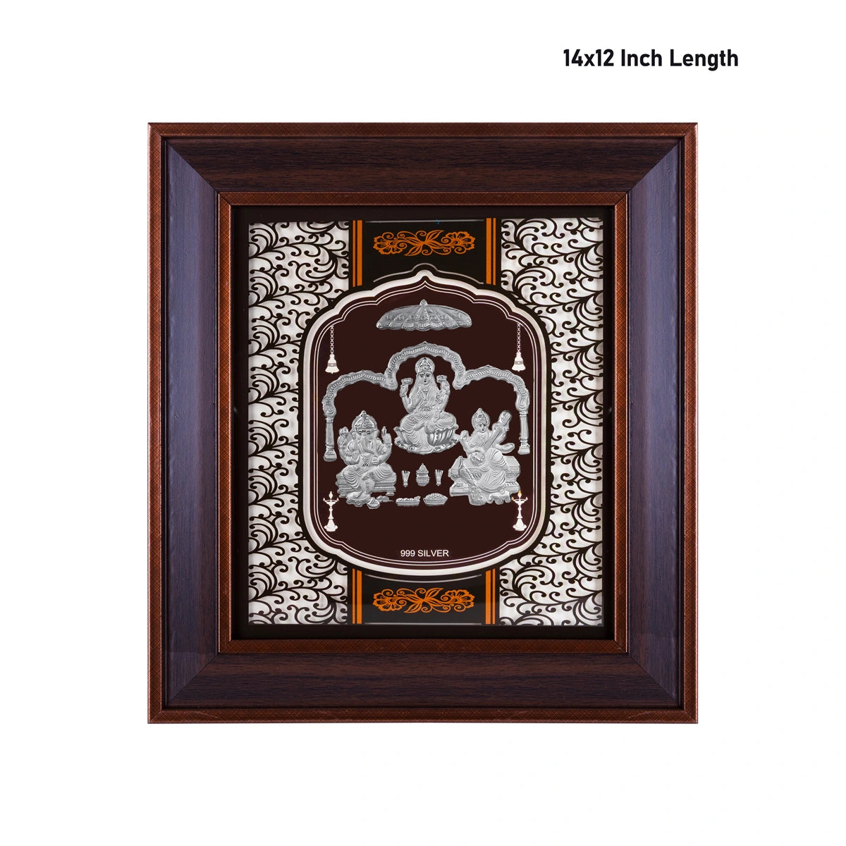 Giri - Silver Lakshmi Ganesha Saraswathi Photo Frame | God Photo Frames