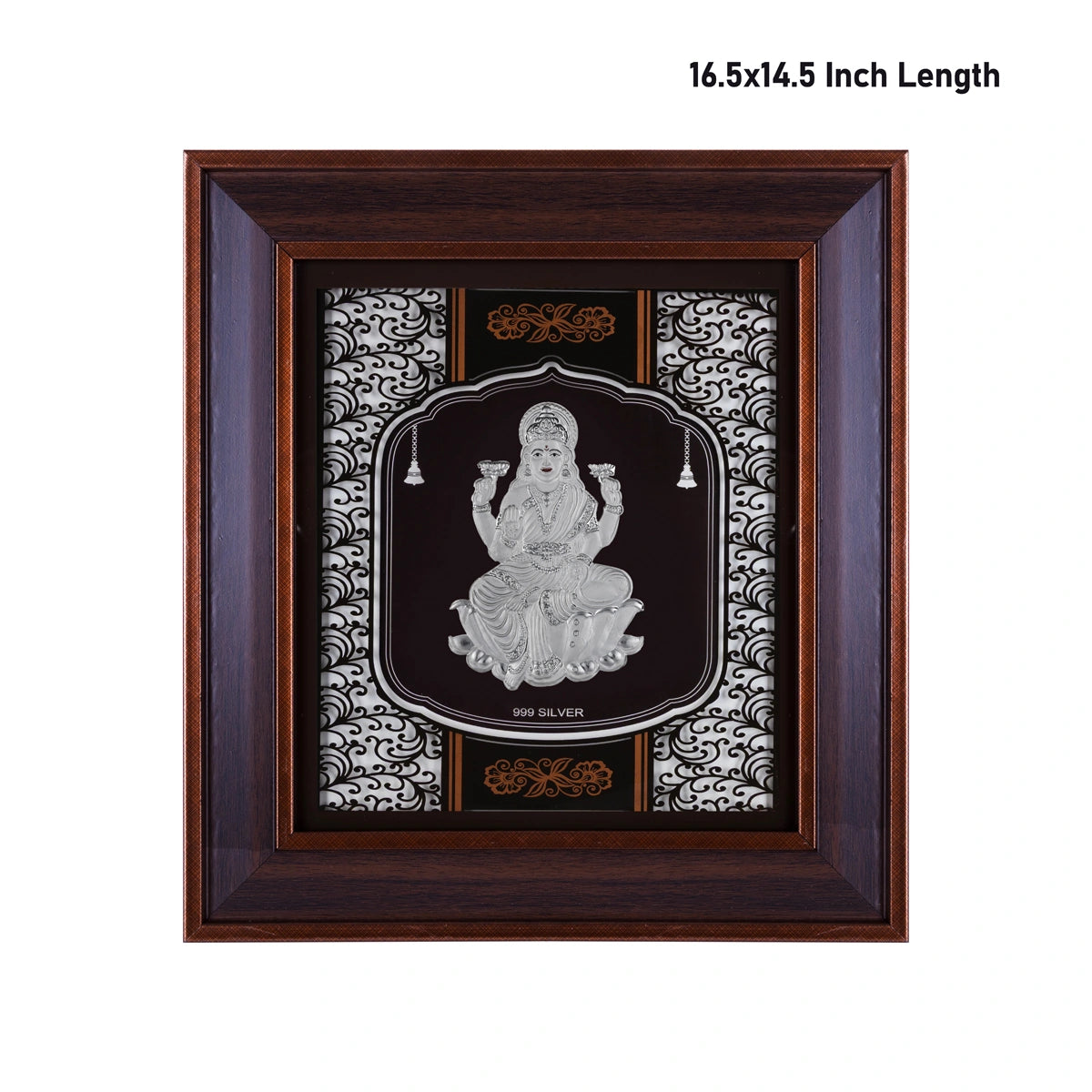 Giri - Silver Lakshmi Photo Frame | God Photo Frame | Goddess Photo Frame