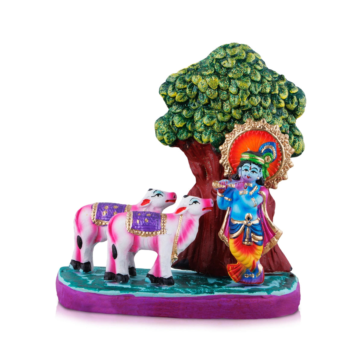Giri - Krishna Idol With Cow | Krishna With Tree | Navaratri bommai