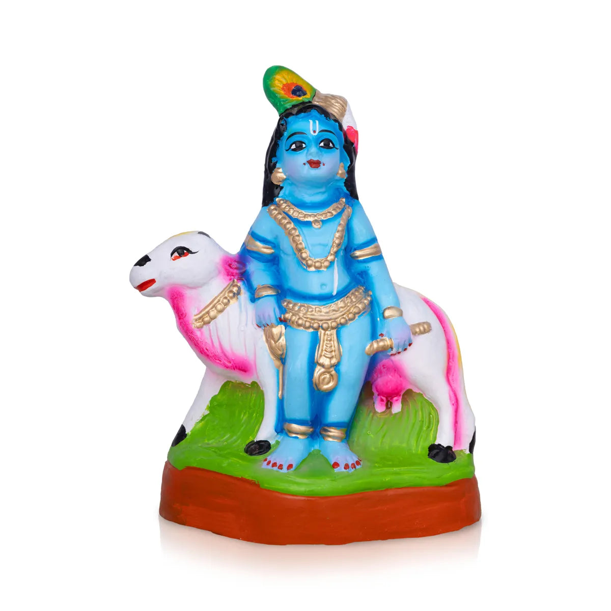 Cow Krishna | Cow with Lord Krishna | Little Krishna with Cow