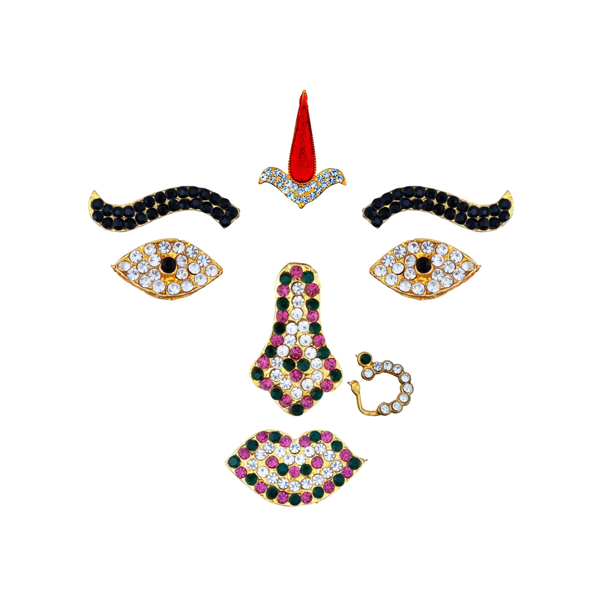 Giri - Amman Face Set | Goddess Face | God Face Ornament