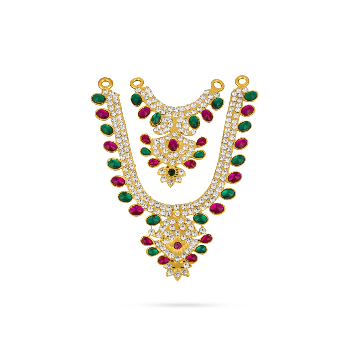 Stone Necklace - 4 x 3 Inches | Multicolour Stone Haram/ Stone Jewelle