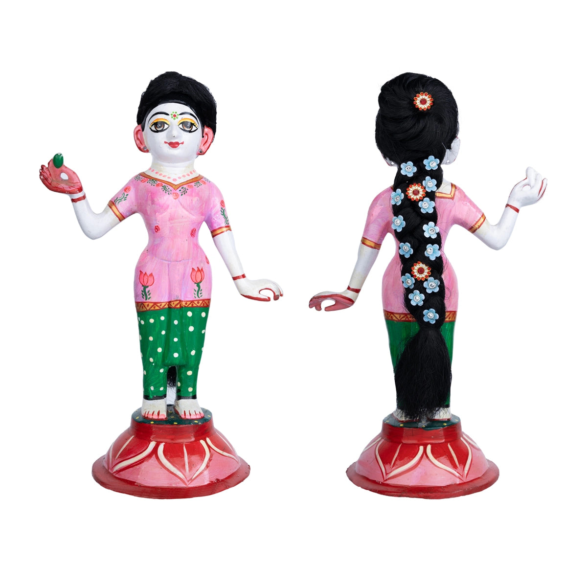 Giri - Radha Statue Hair | Artificial Hair | Deity Hair