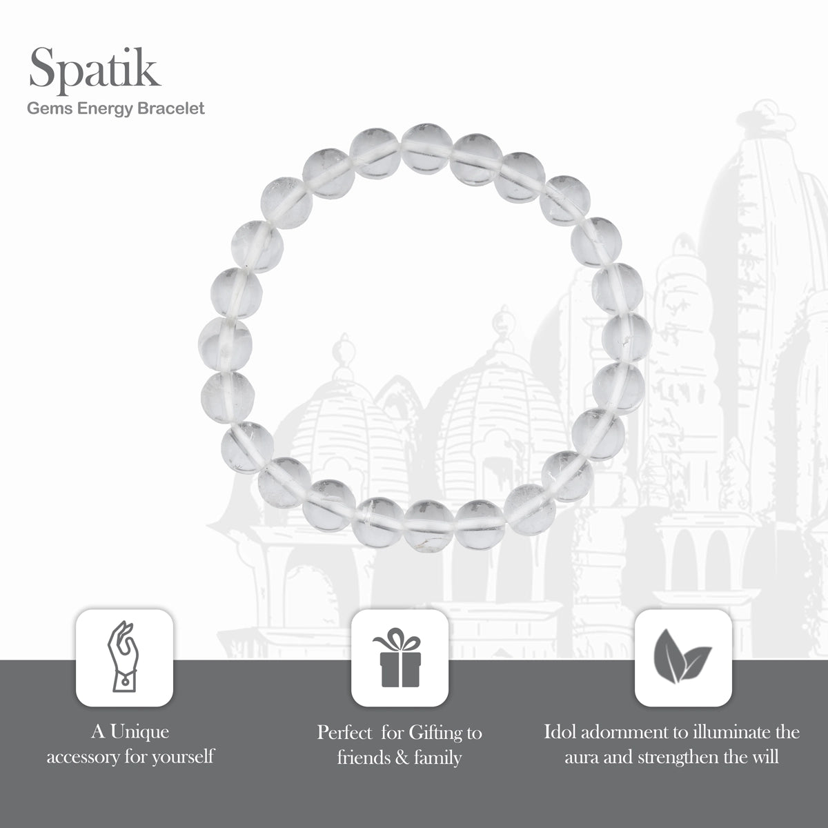 Giri - Original Sphatik Bracelet | Crystal Bracelet | Elastic Bracelet